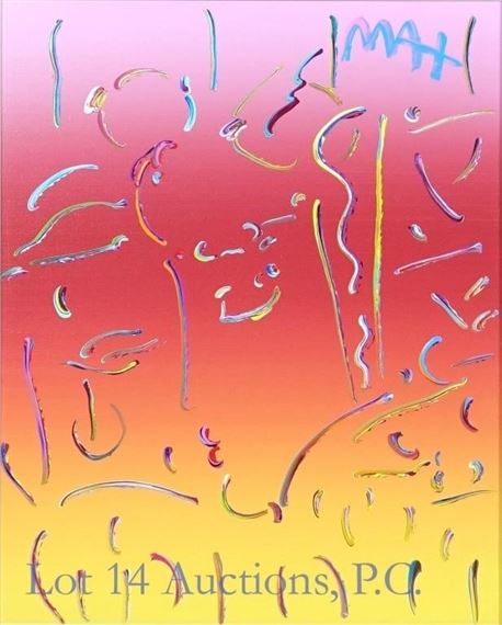 Peter Max | Peter Max Framed Midnight Profile Ver X #132, 2017 (2017 ...