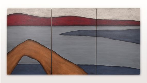 Tobi Kahn | Massive Toby Kahn Landscape Painting, Triptych (1988 ...