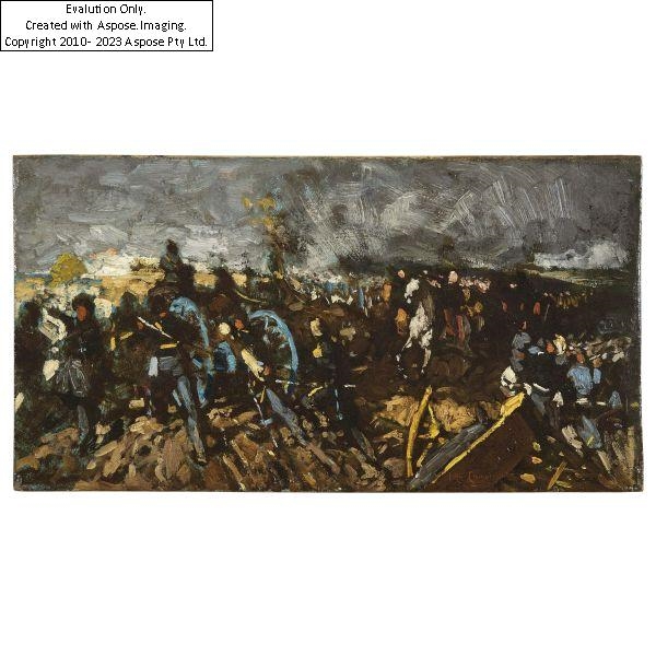 Michele Cammarano | STUDY FOR THE SAN MARTINO BATTLE (2024) | MutualArt