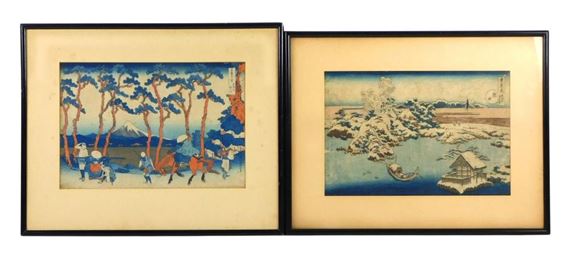 Katsushika Hokusai | ASIAN: Two wood block prints by Katsushika Hokusai ...