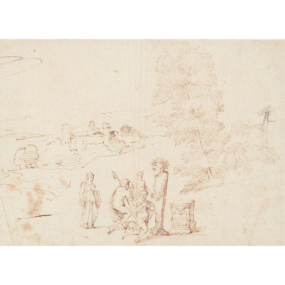 Giovanni Francesco Grimaldi | FIGURES IN AN ARCADIAN LANDSCAPE | MutualArt
