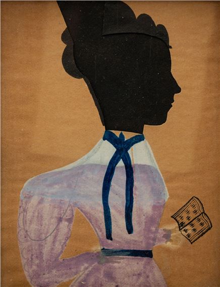 Ezra Wood | HOLLOW-CUT SILHOUETTE OF A LADY (Circa 1830) | MutualArt