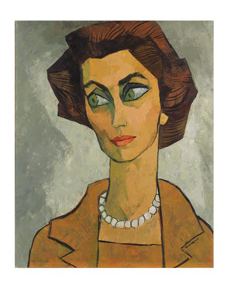 Oswaldo Guayasamín | Retrato de Jane Dolinger | MutualArt