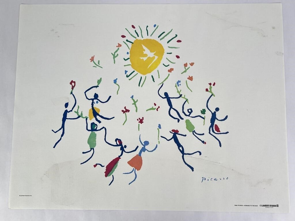 Pablo Picasso | Picasso Homage to the Sun Lambert Studios Print | MutualArt