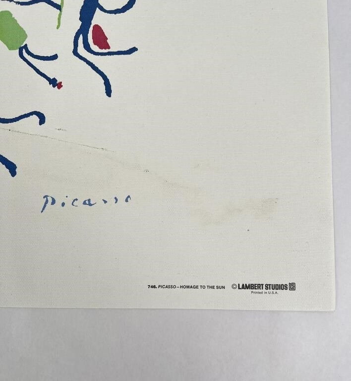 Pablo Picasso | Picasso Homage to the Sun Lambert Studios Print | MutualArt