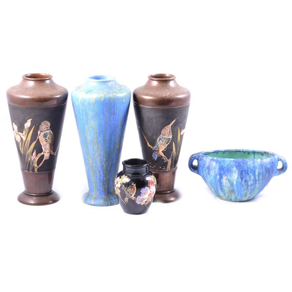 Bretby Pottery | Five Bretby Pottery vases | MutualArt