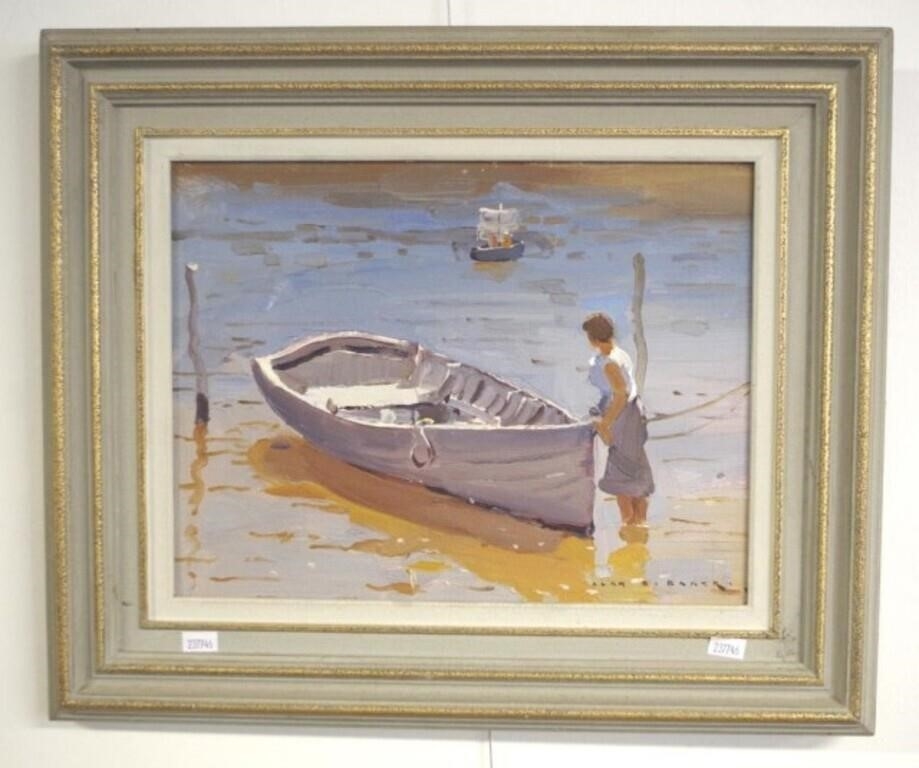 Alan Douglas Baker | Taking out the Boat | MutualArt