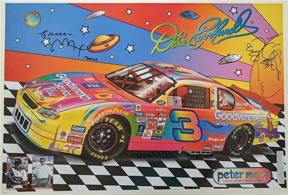 Peter Max | Hand Signed by PETER MAX - Original Dale Earnhardt Poster ...