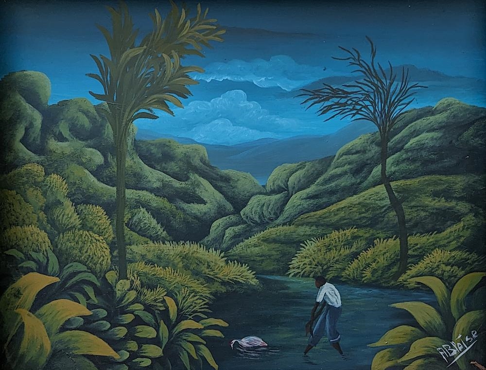 Andre Blaise | ANDRE BLAISE Haitian Artist Oil on Masonite 8 x 10 ...