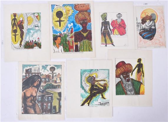 Allan Rohan Crite | Allan Rohan Crite (1910 - 2007). Seven Prints ...