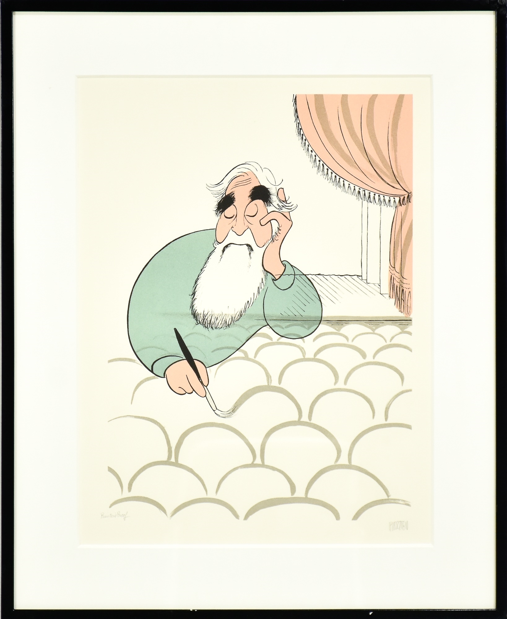 Al Hirschfeld | The Thin Man: Myrna Loy and William Powell (Holding ...