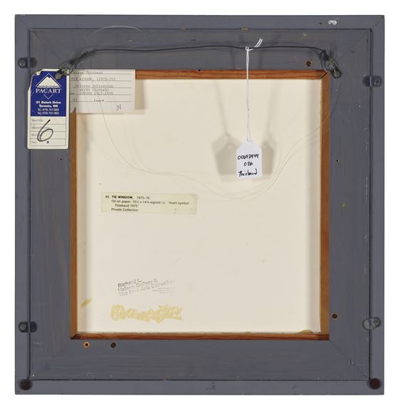 Wayne Thiebaud | Tie Window (1975) | MutualArt