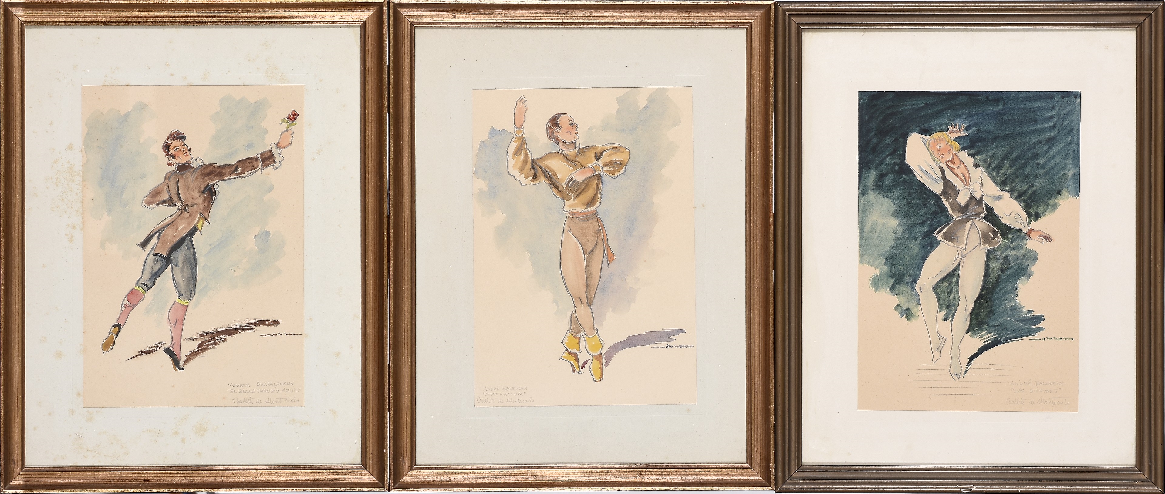 Luis Alfonso Noblom | Lote de tres bailarines de Ballets de Montecarlo ...