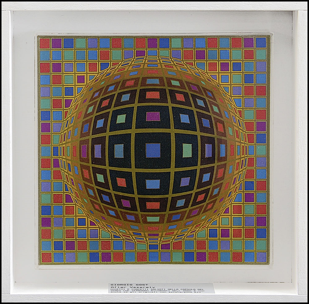 Victor Vasarely | Objects and concepts saved in the time capsule that ...