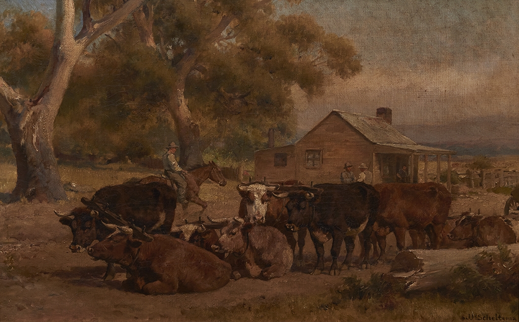 Jan Hendrik Scheltema | Cattle at the Homestead | MutualArt