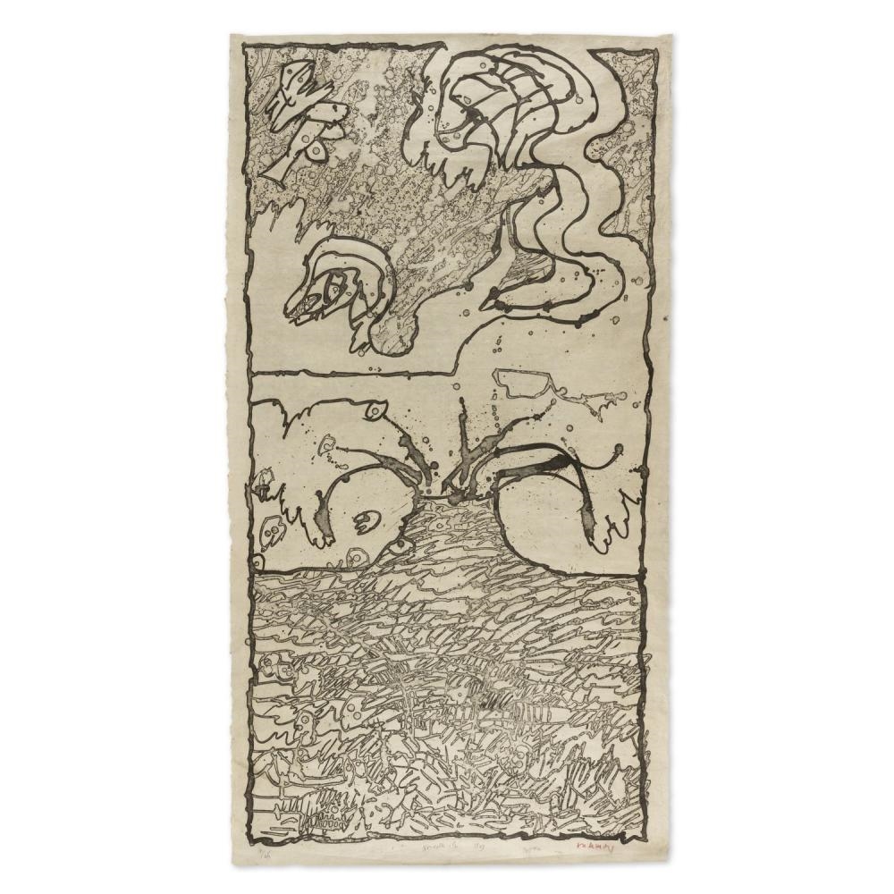 Pierre Alechinsky | Le temps comme toujours (1971) | MutualArt