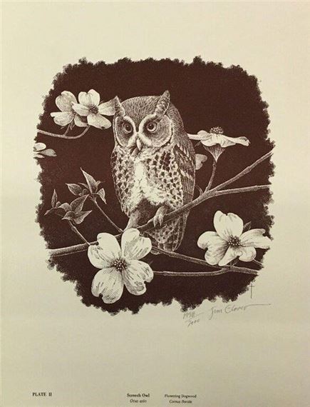 Jim Glover | Jim Glover Engraving, Screech Owl (1958 - 2000) | MutualArt
