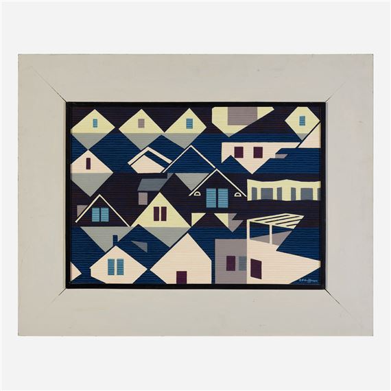 Richard Peter Hoffman | Roof Patterns (1953) | MutualArt