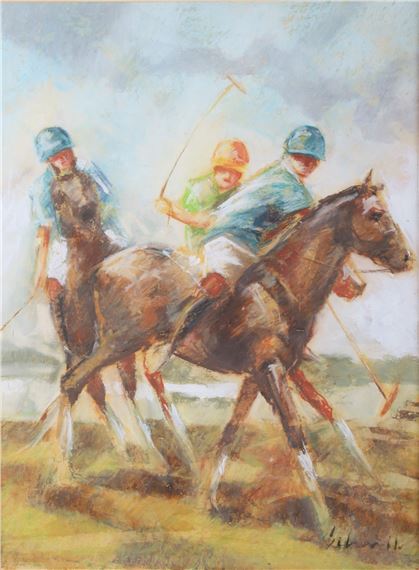 Ralph Scharff | Polo Players | MutualArt