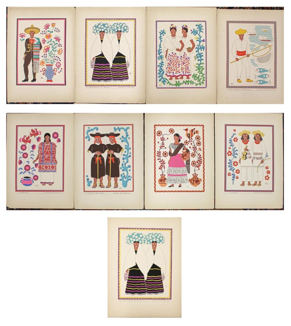 Carlos Mérida | CARLOS MERIDA NINE SCREENPRINTS | MutualArt