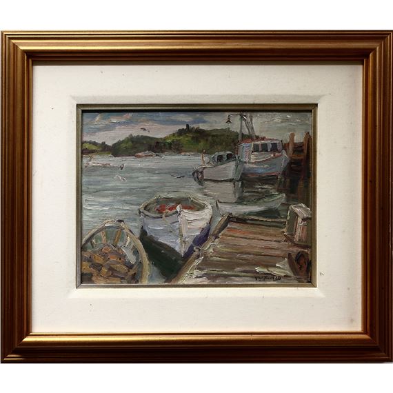 Ralph Wallace Burton | BOATS AT BEAVER HARBOUR, NEW BRUNSWICK (1967 ...