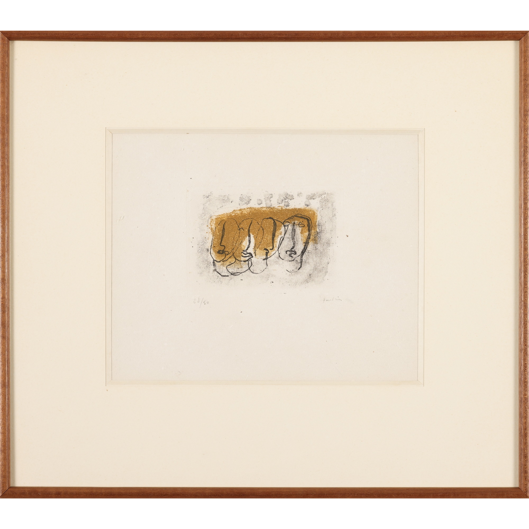 Jean Fautrier | 1) SMALL LANDSCAPE IN THE DARK (2) FOUR FACES (3) TREE ...