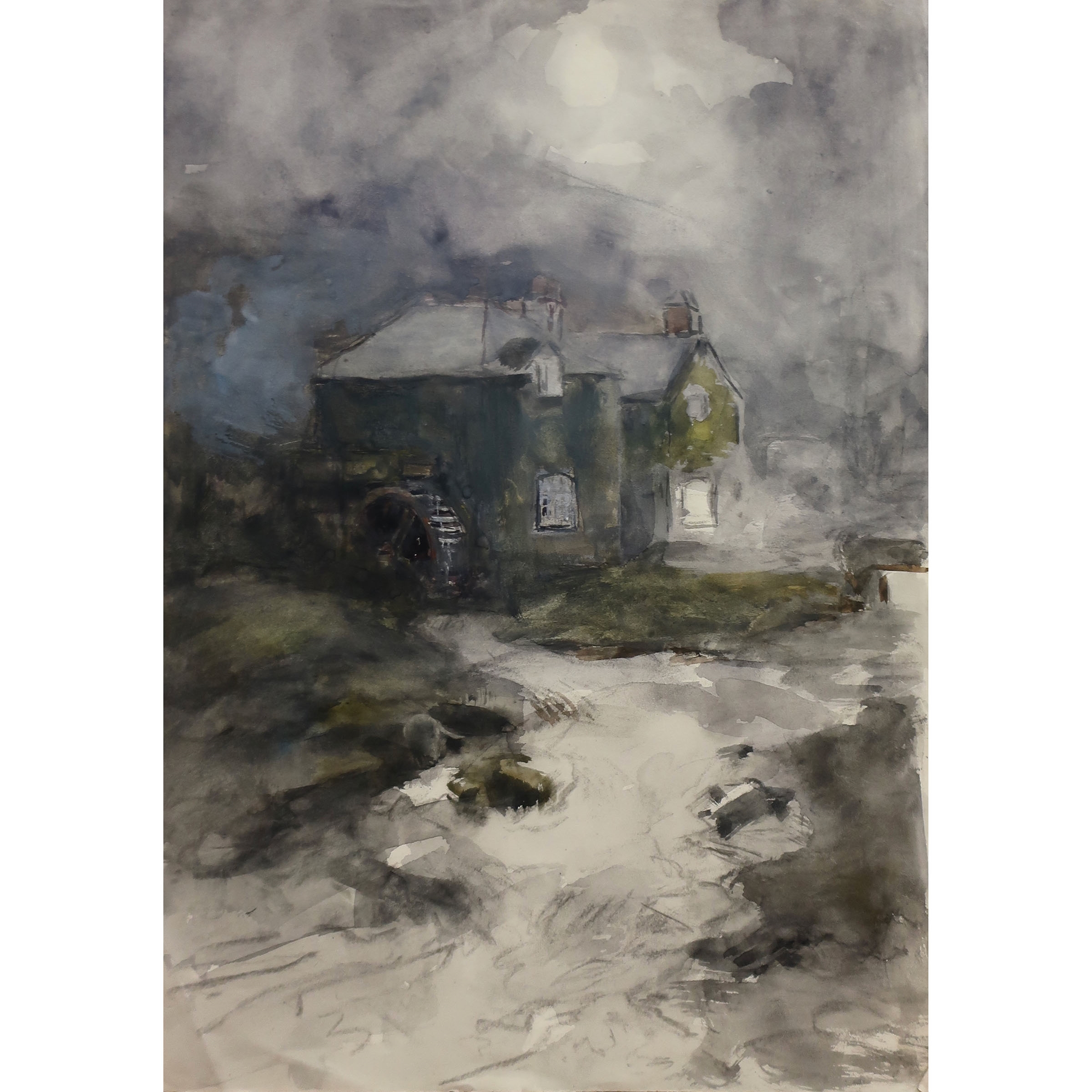 William Edwin Atkinson | OLD COTTAGE NEAR OAKHAMPTON, OLD MILL AND TREE ...