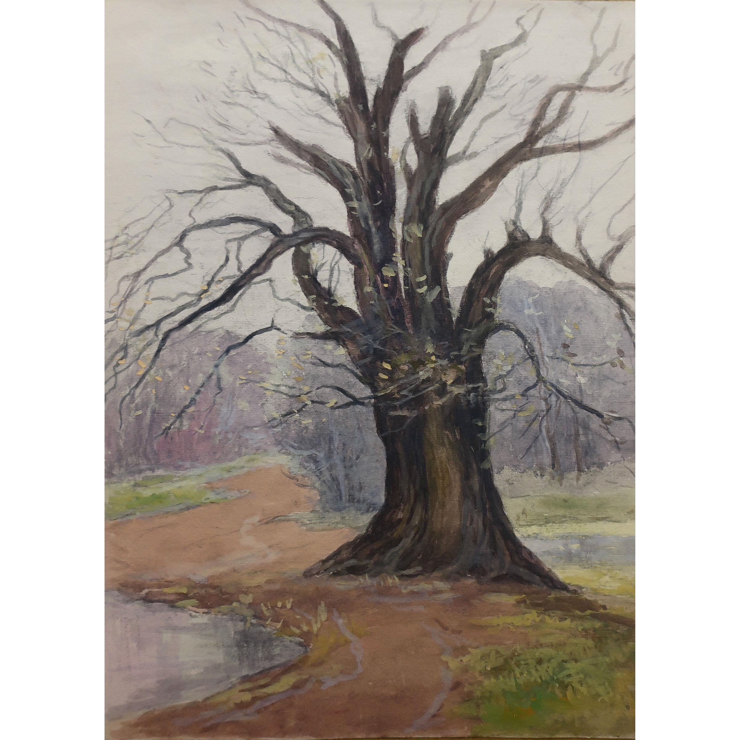 William Edwin Atkinson | OLD COTTAGE NEAR OAKHAMPTON, OLD MILL AND TREE ...