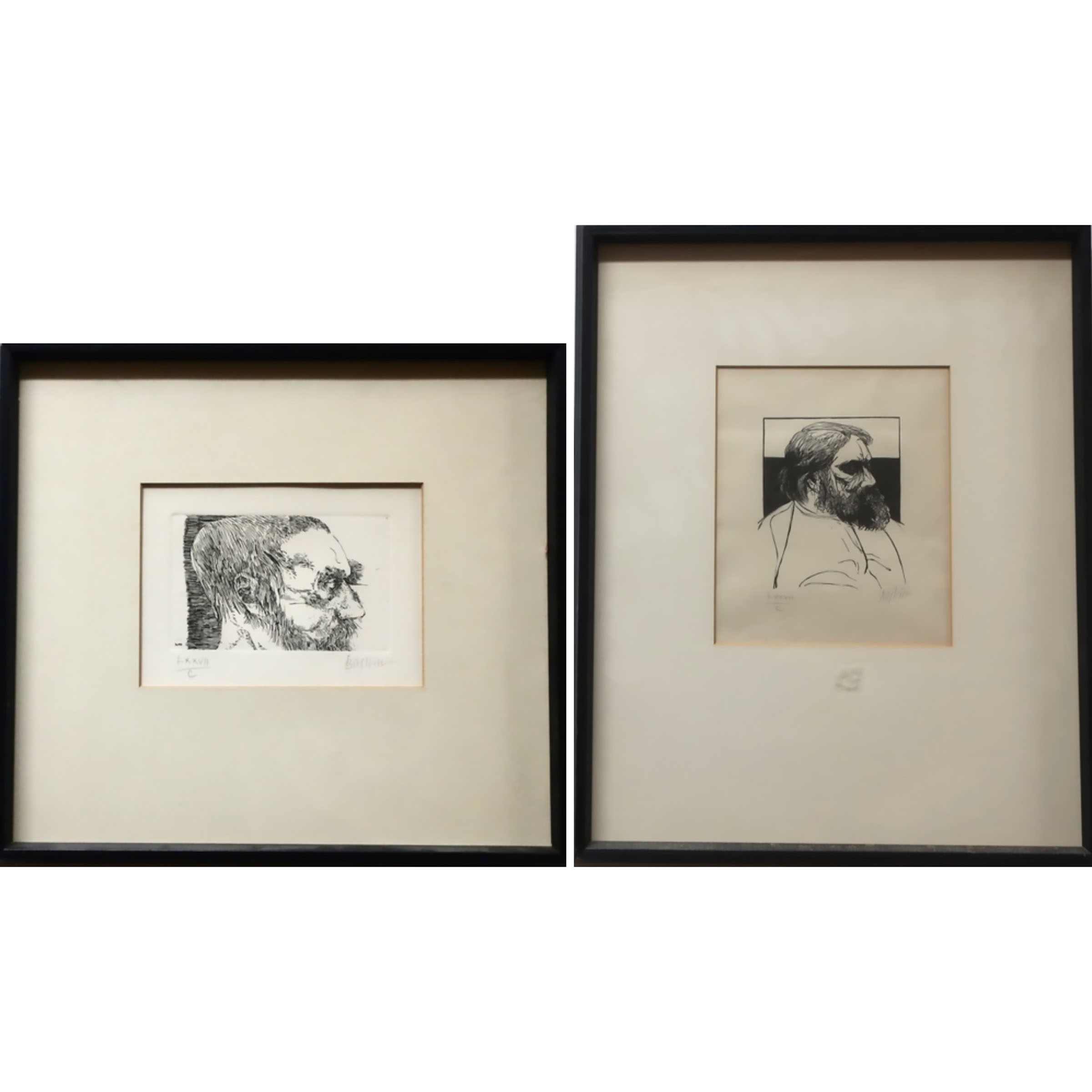 Leonard Baskin | CONSTATIN MEUMIER AND GUSTAVE COURBET | MutualArt