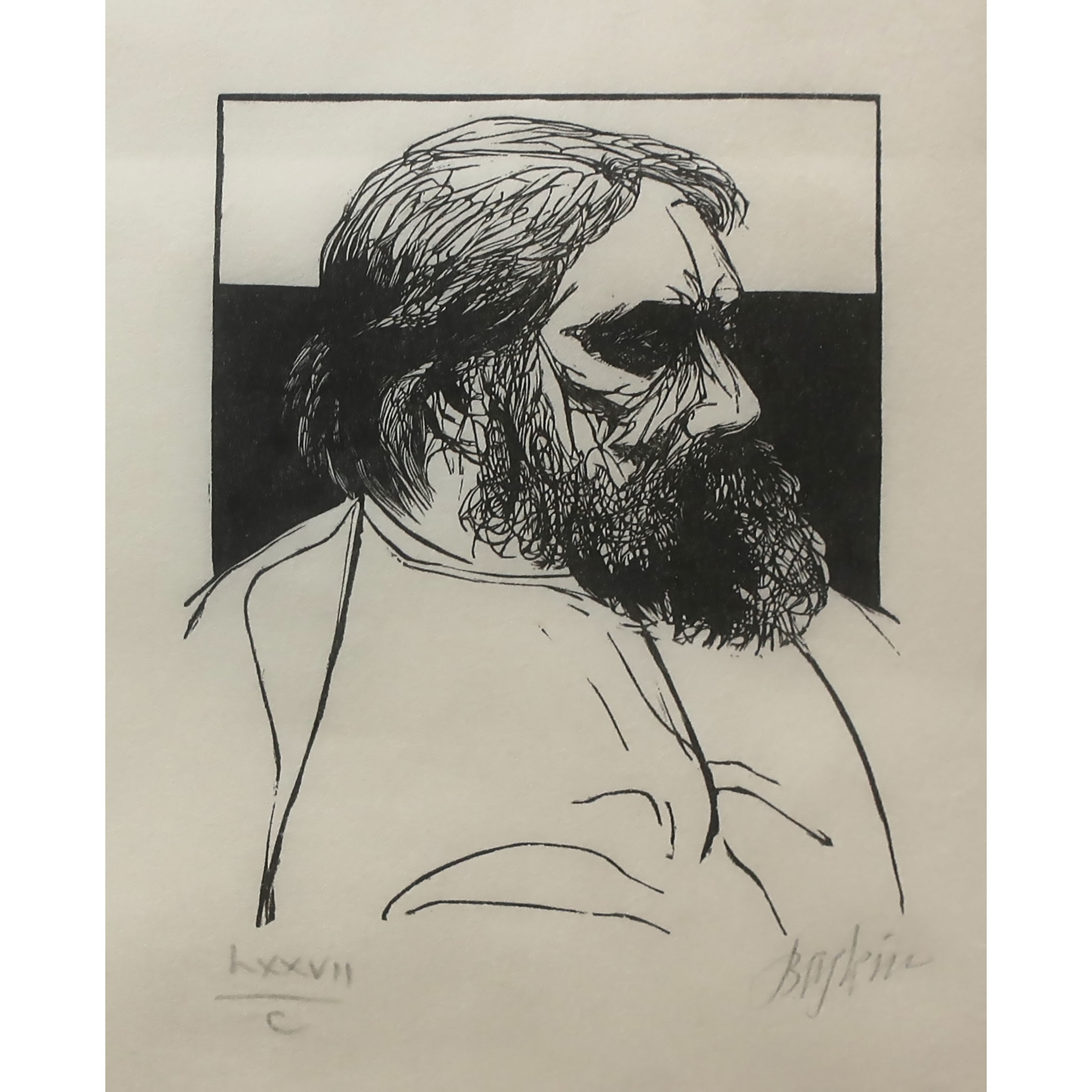 Leonard Baskin | CONSTATIN MEUMIER AND GUSTAVE COURBET | MutualArt