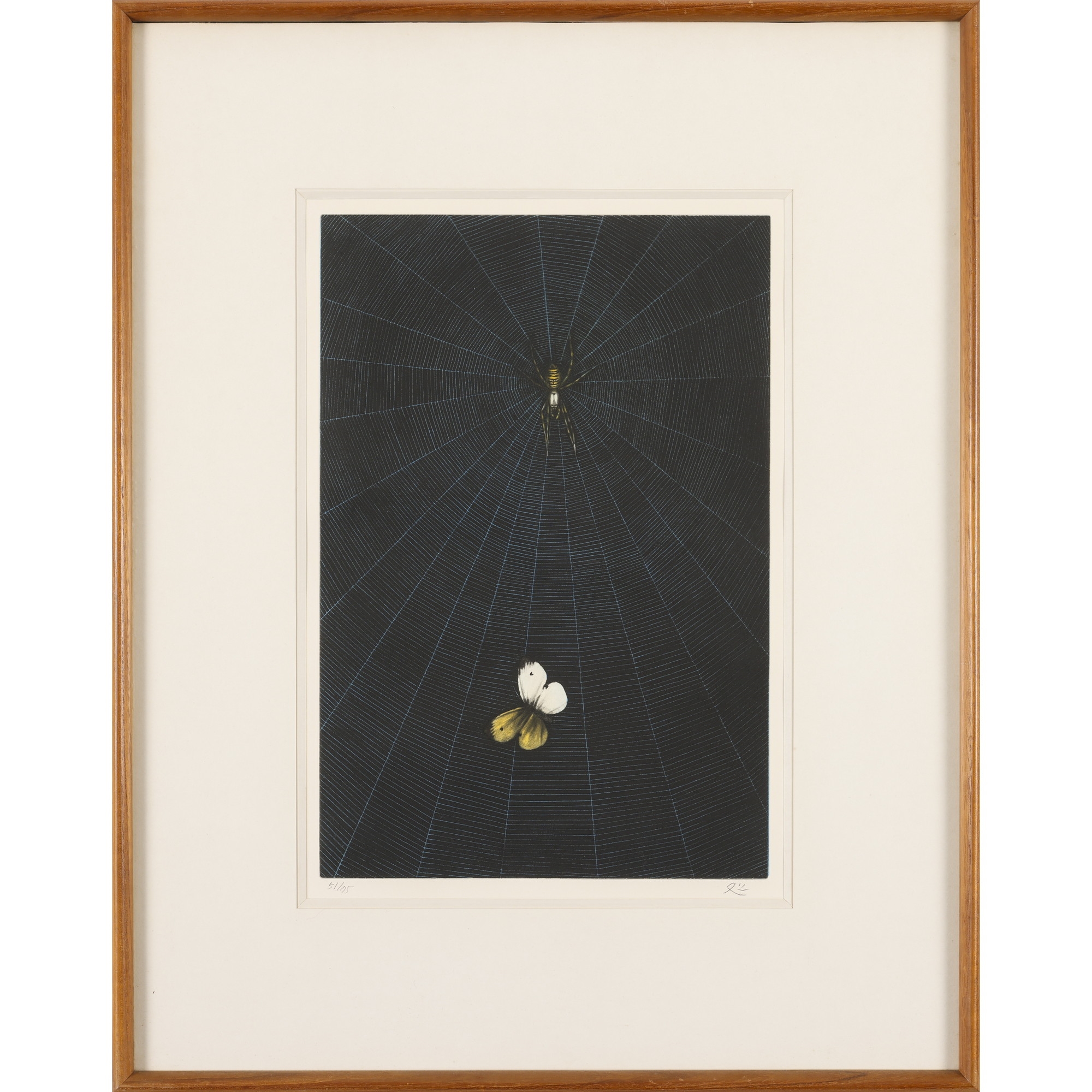 Matazo Kayama | SPIDER AND BUTTERFLY (1972) | MutualArt