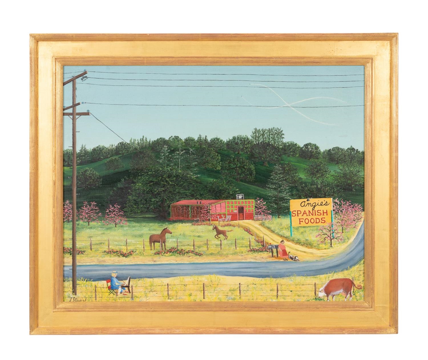 Gloria Stuart | GLORIA STUART MODERN GENRE SCENE O/C | MutualArt