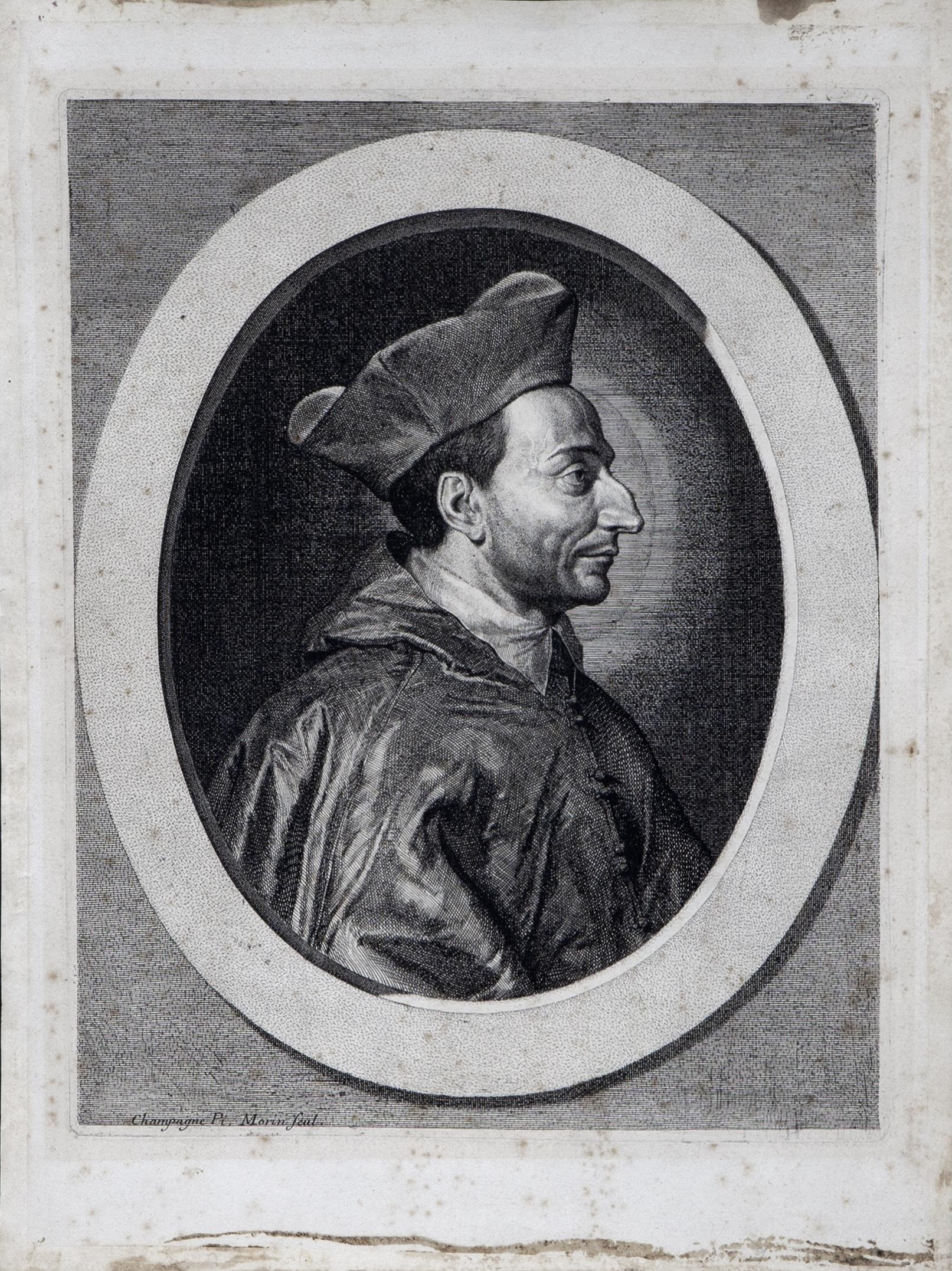 Jean Morin | RETRATO DE PERFIL DE UN CARDENAL EN OVALO | MutualArt
