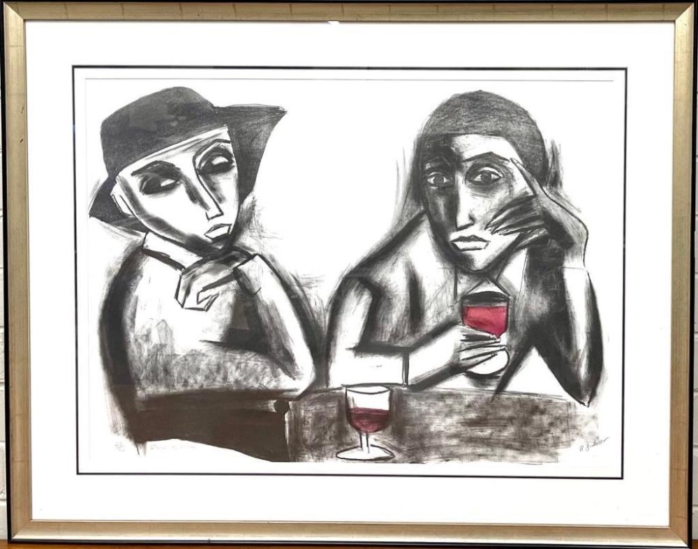 Robert Dickerson | Robert Dickerson - Glass of Wine.Hand Coloured ...