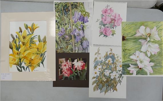 June Inskip | Six Floral Watercolours | MutualArt