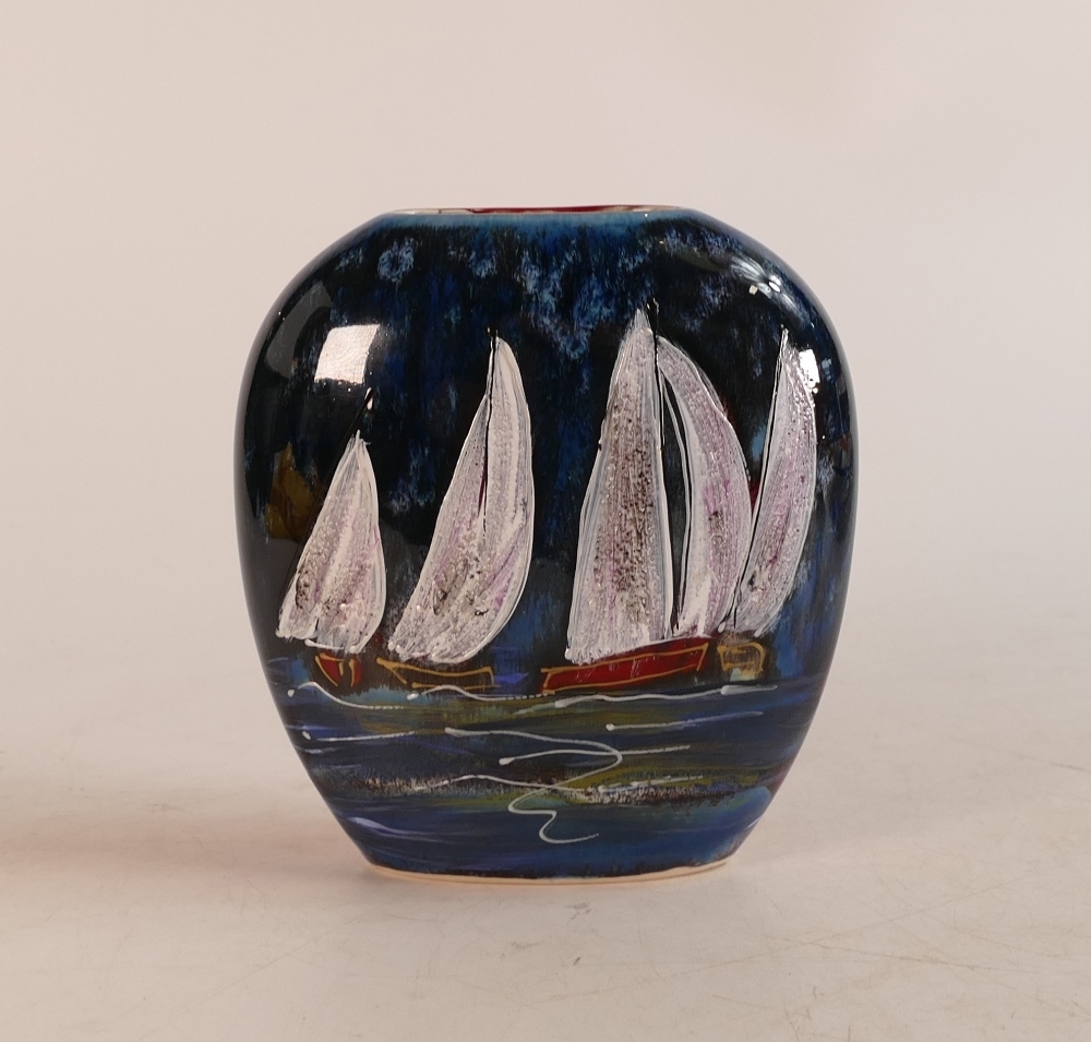 Anita Harris | Anita Harris Yatchs Reactive Glazes Purse Vase, Gold ...