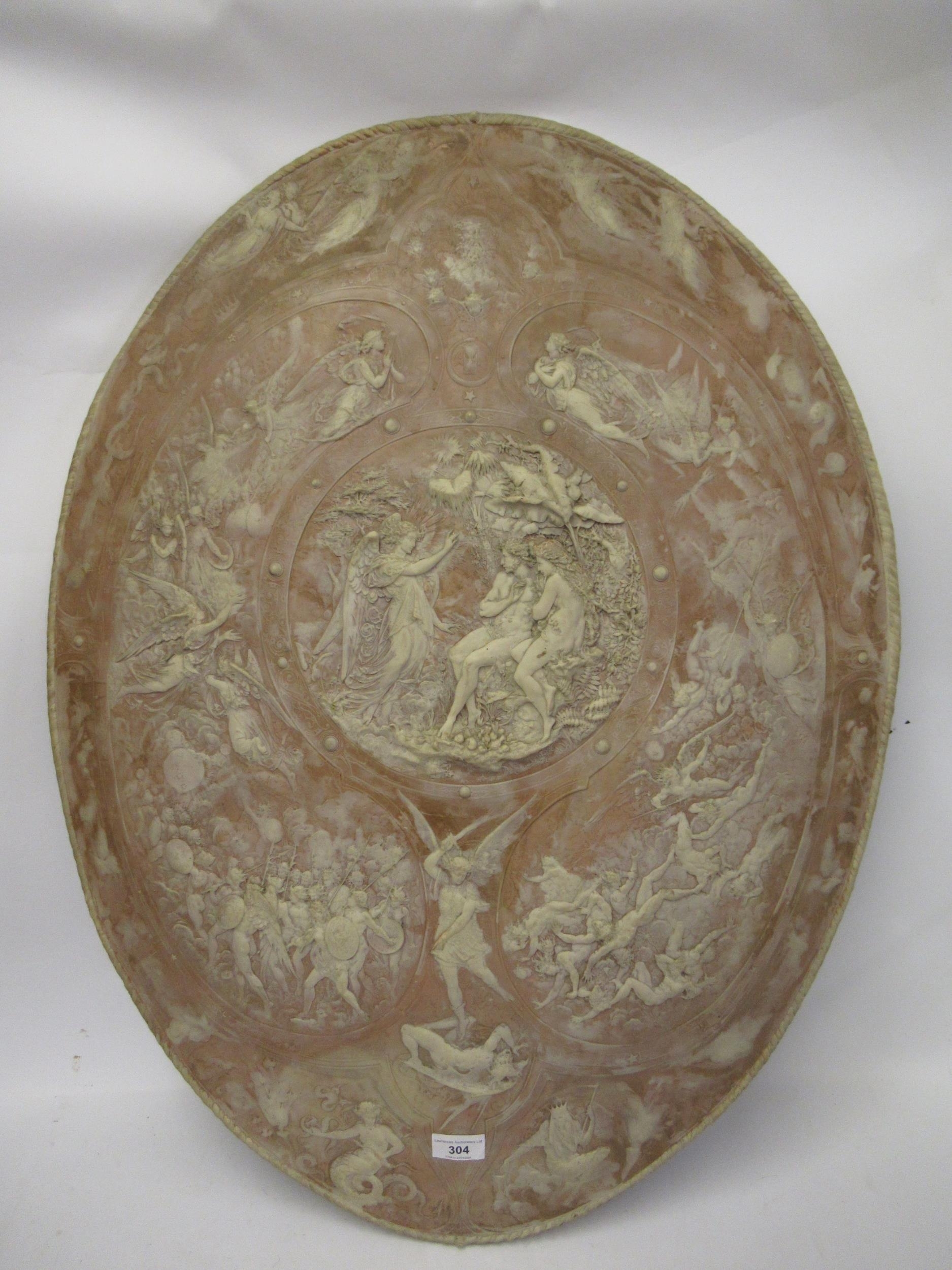 John Milton | Large Incolay Coralay Classics shield depicting John ...