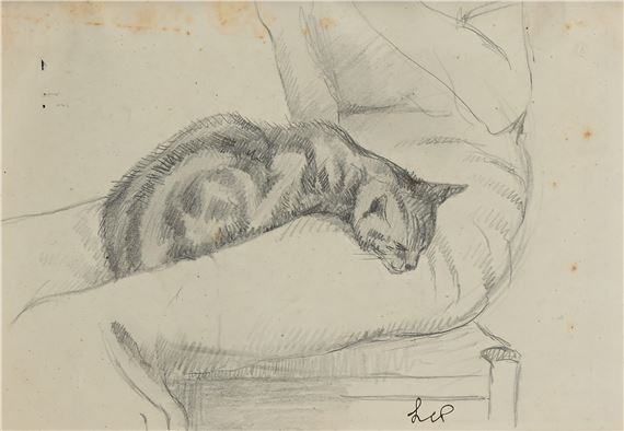 Leonetta Cecchi Pieraccini | Il gatto sulle gambe | MutualArt