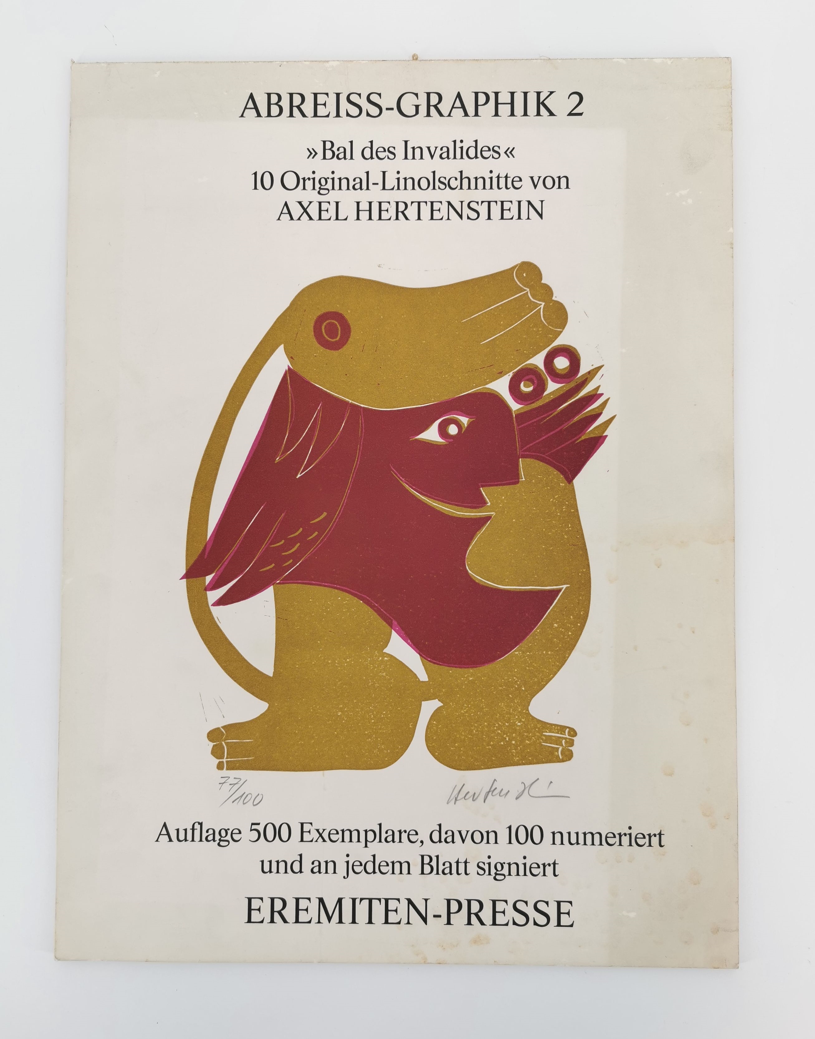 Axel Hertenstein | AXEL HERTENSTEIN - ABREISS-GRAFIK 2 | MutualArt