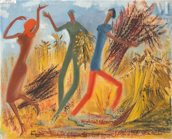 Jean Burkhalter | Les moissons (1895) | MutualArt