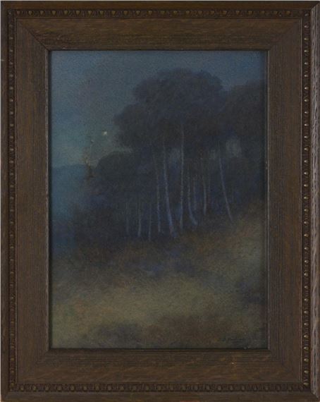 J.D. Harding | Arts & Crafts Nocturne Landscape Watercolor | MutualArt
