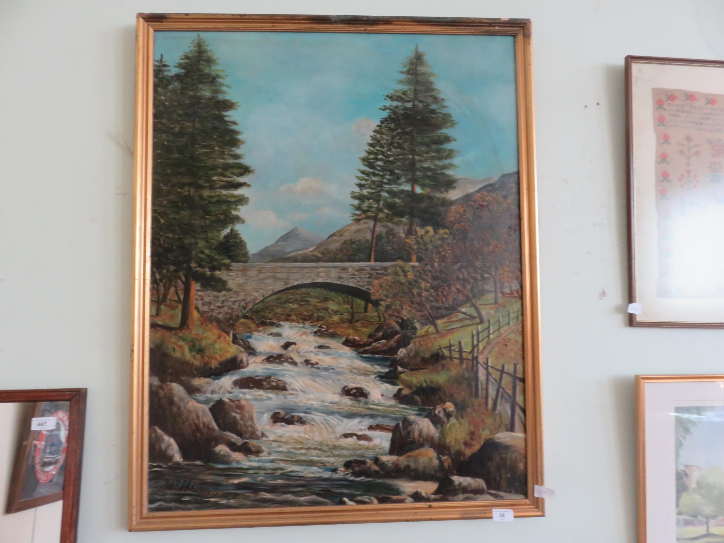 WILLIAM HAINING | Highland Bridge (1968) | MutualArt