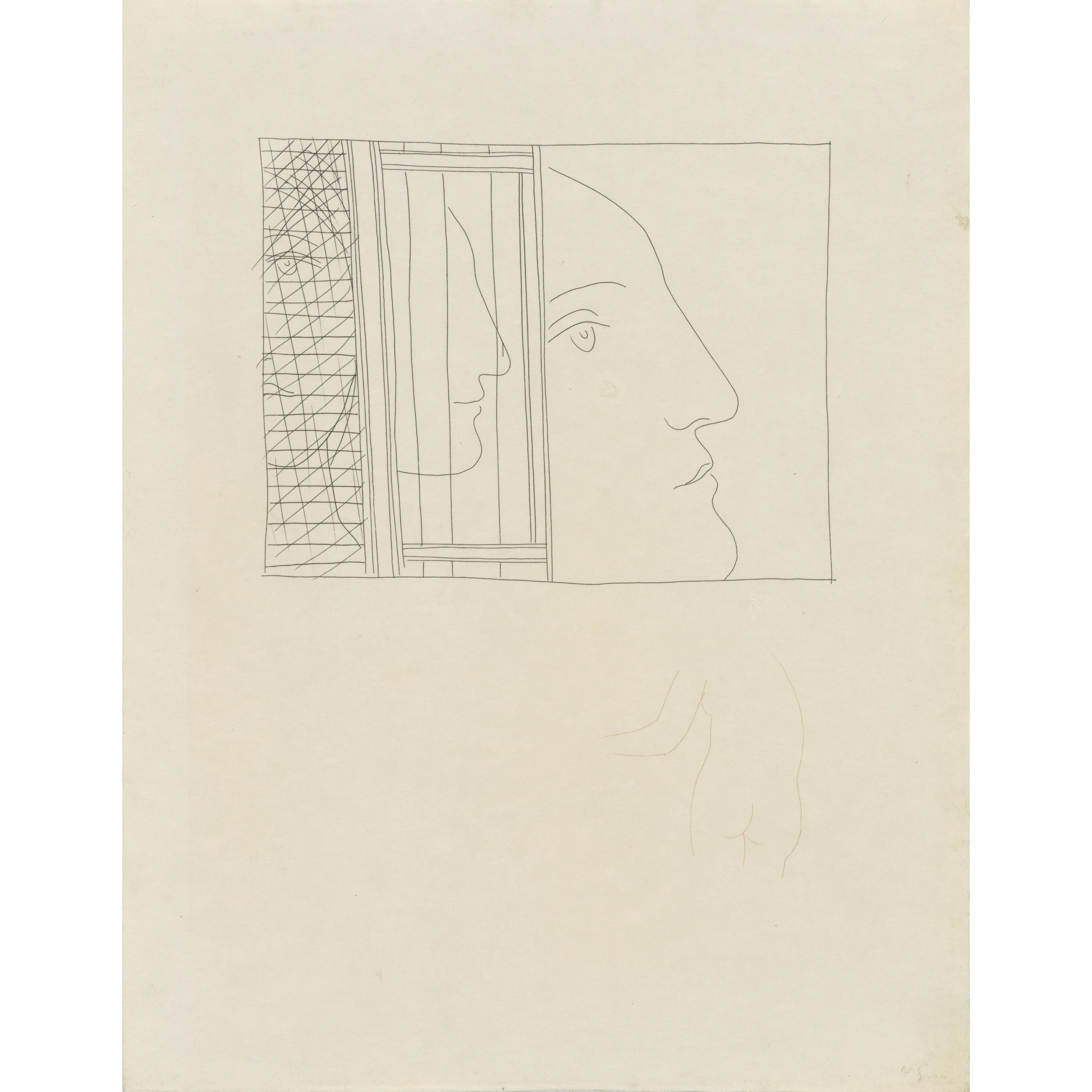 Pablo Picasso | Trois fragments de têtes, from Les métamorphoses d ...