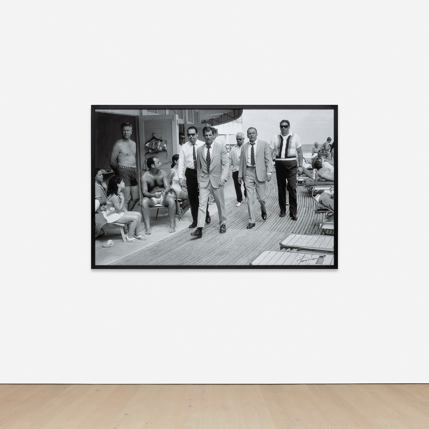 Terry O'Neill | Frank Sinatra on the Boardwalk, Miami (1968) | MutualArt