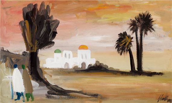 Markey Robinson | TWO FIGURES IN A MOROCCAN LANDSCAPE | MutualArt