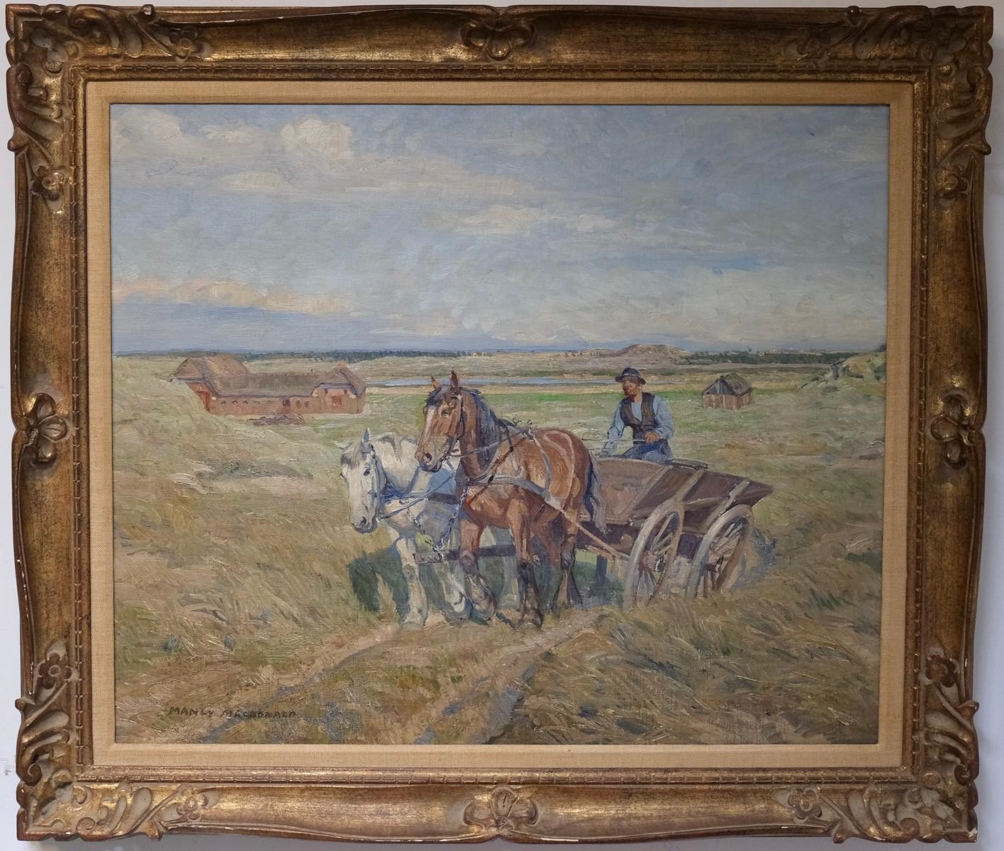 Manly Edward MacDonald | Horse and Cart Rural Landscape | MutualArt