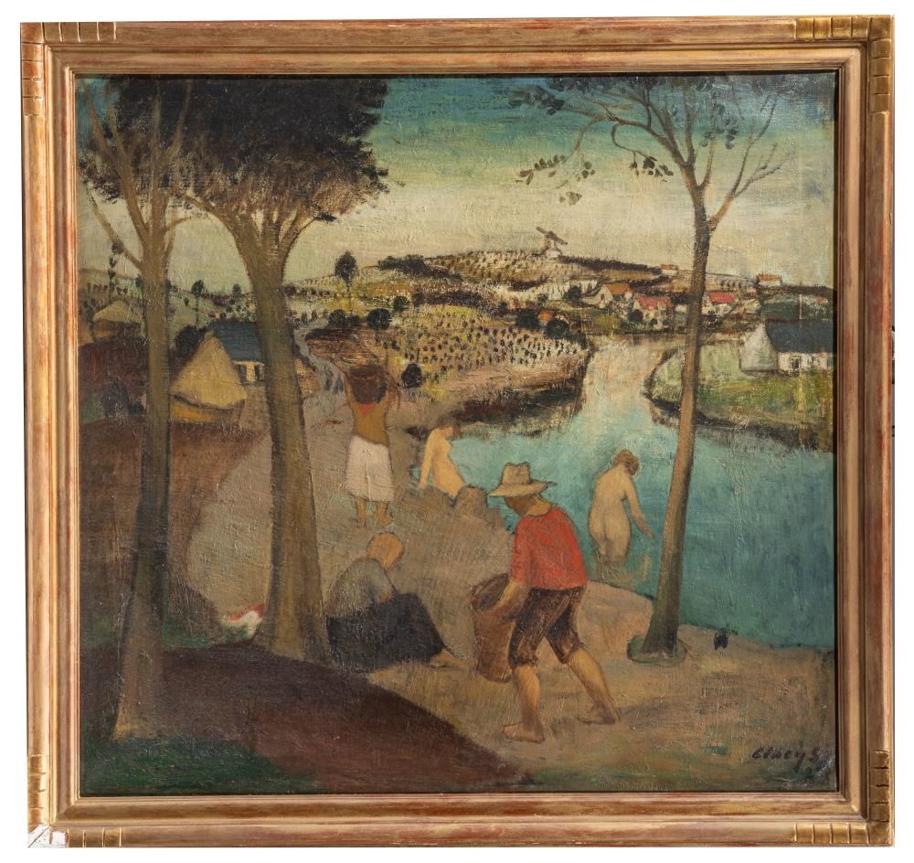 Albert Claeys | bathers in the Lys | MutualArt