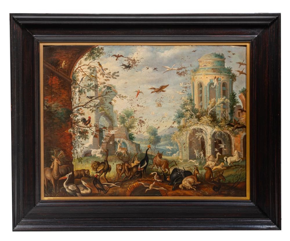 Roelant Savery | Paradisical landscape with animals (1618) | MutualArt