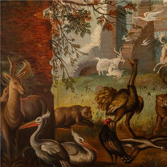 Roelant Savery | Paradisical landscape with animals (1618) | MutualArt