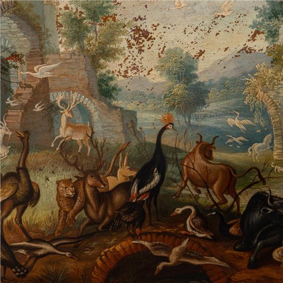 Roelant Savery | Paradisical landscape with animals (1618) | MutualArt